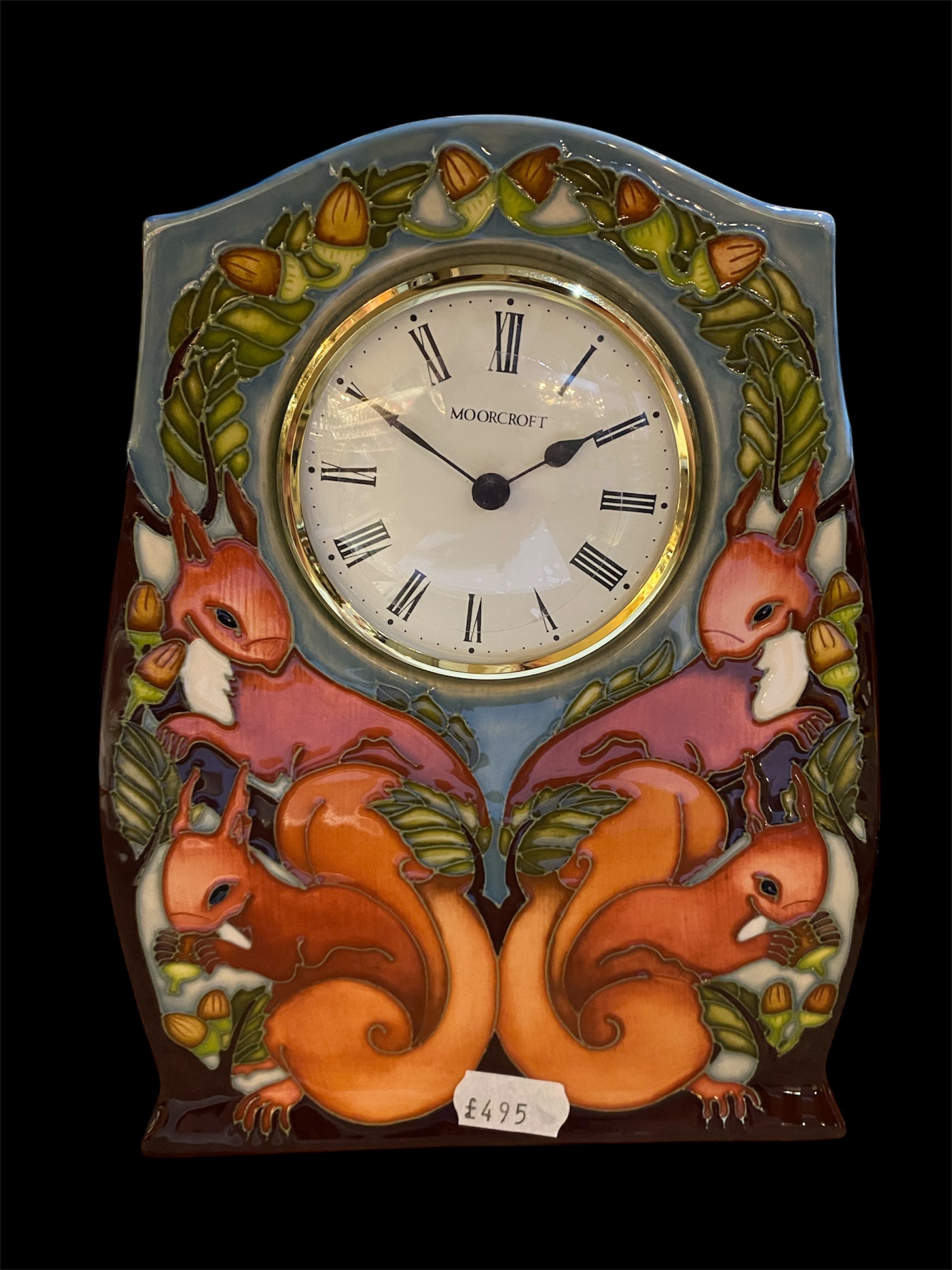 Ruby Red Moorcroft Clock - Moore n' Wife